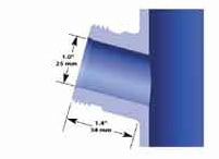 Straight 25 mm Threaded Ports - Broadley-James